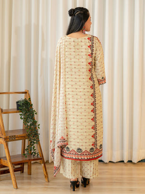 Red Aztek Placement Suit Set